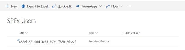 PnP People Picker Control For SPFx